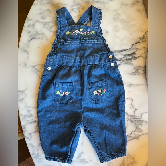 Baby Boden | Bottoms | Baby Boden Girls Overalls Embroidered | Poshmark